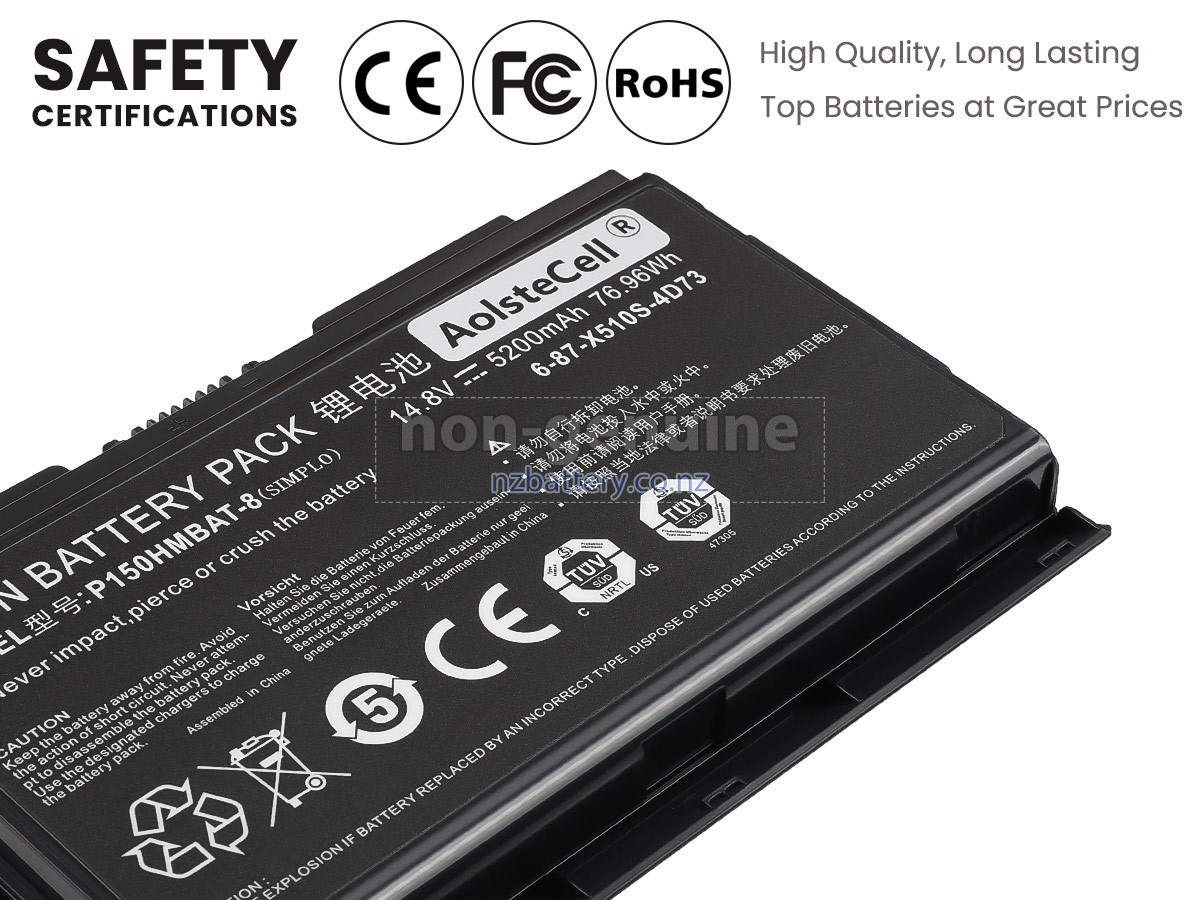 Battery for Clevo P151HM1 from New Zealand | NzBattery.co.nz